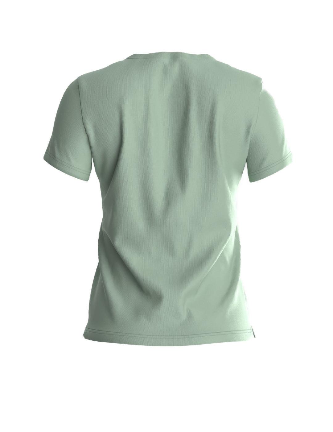 Camiseta Guess Manga Corta Verde Lima Para Mujer